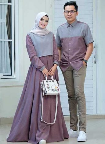 20 Inspirasi Baju Couple Muslim Yang Serasi Abis - Hai Gadis