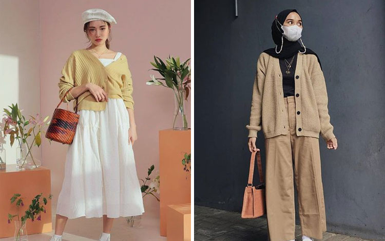 Inspirasi Outfit Outer Rajut Kekinian Agar Penampilanmu Makin Kece